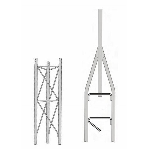 25SS010 10' Self Supporting Rohn Tower Kit – Antenna Parts Outlet